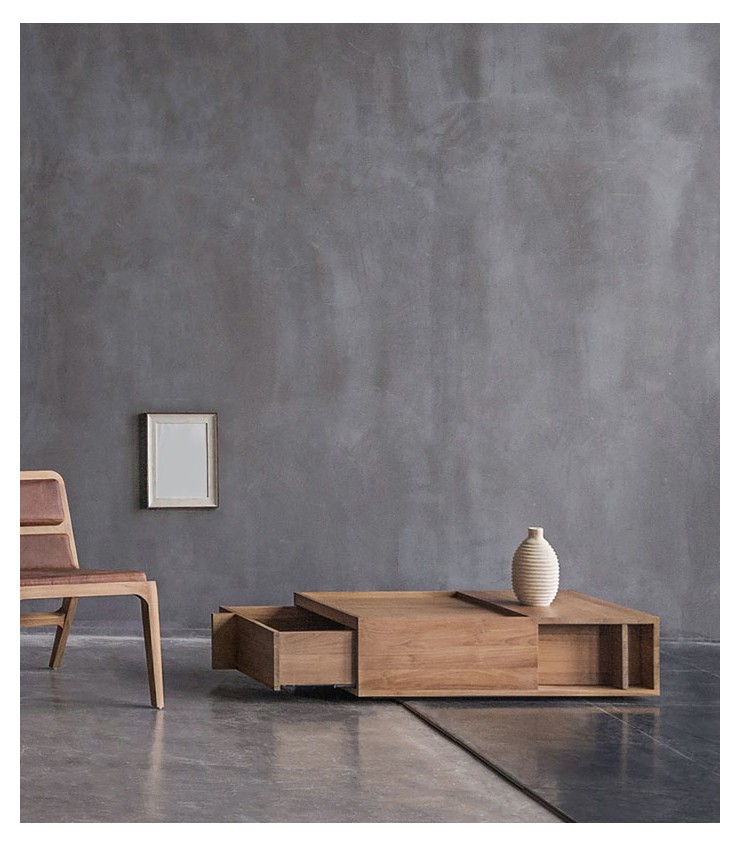 Mapp Coffee Table - Solid Wood, 2 x Soft Closing Drawers