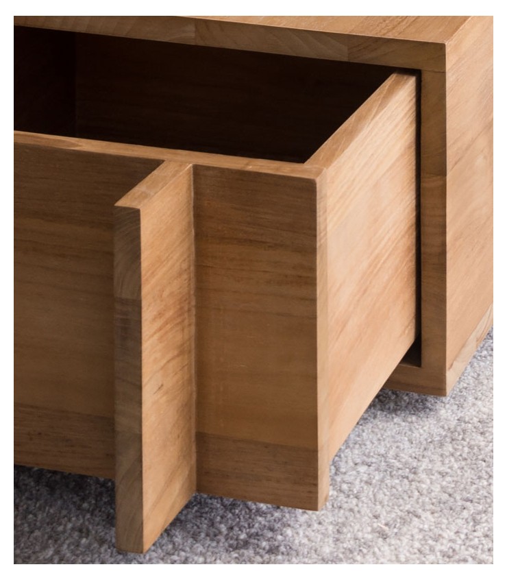 Mapp Coffee Table - Solid Wood, 2 x Soft Closing Drawers