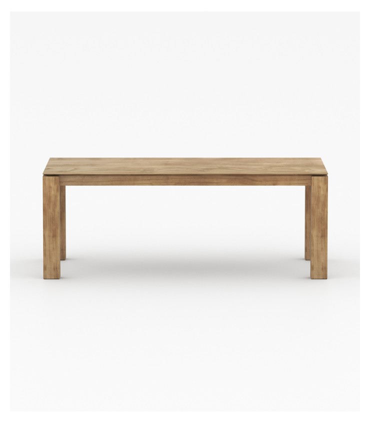 Tikk Table (Wood Top) - tapered edge solid wood top