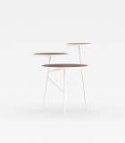 Bubble Side Table - Matt White Powder Coated Metal