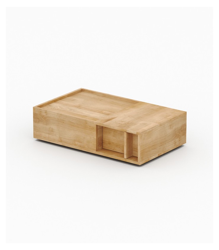 Mapp Coffee Table - Solid Wood, 2 x Soft Closing Drawers