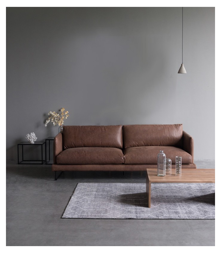 Captain Leather Sofa - Italian High Quality Full Grain Leather