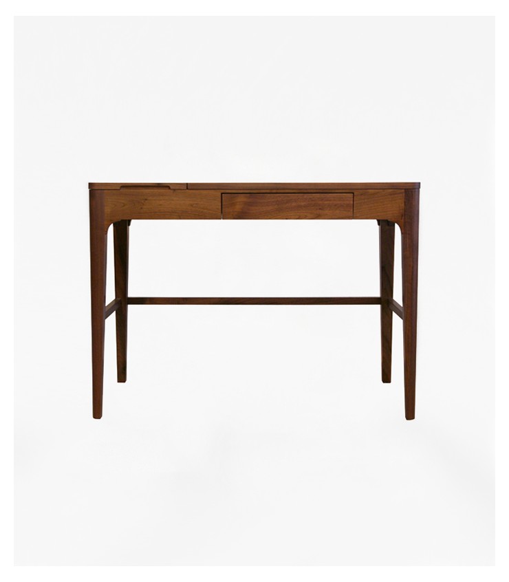 Perry Study Desk - 100% Solid Wood and Multiple Storage Spaces